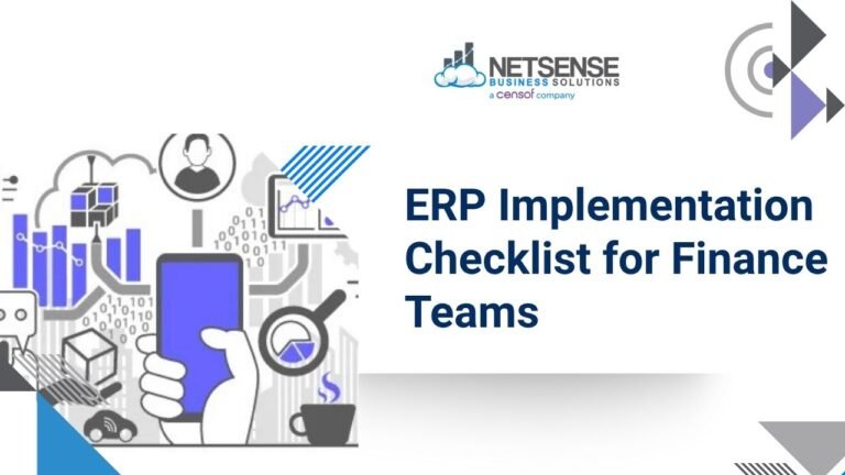 ERP Implementation Checklist for Finance Teams | Netsense Guide
